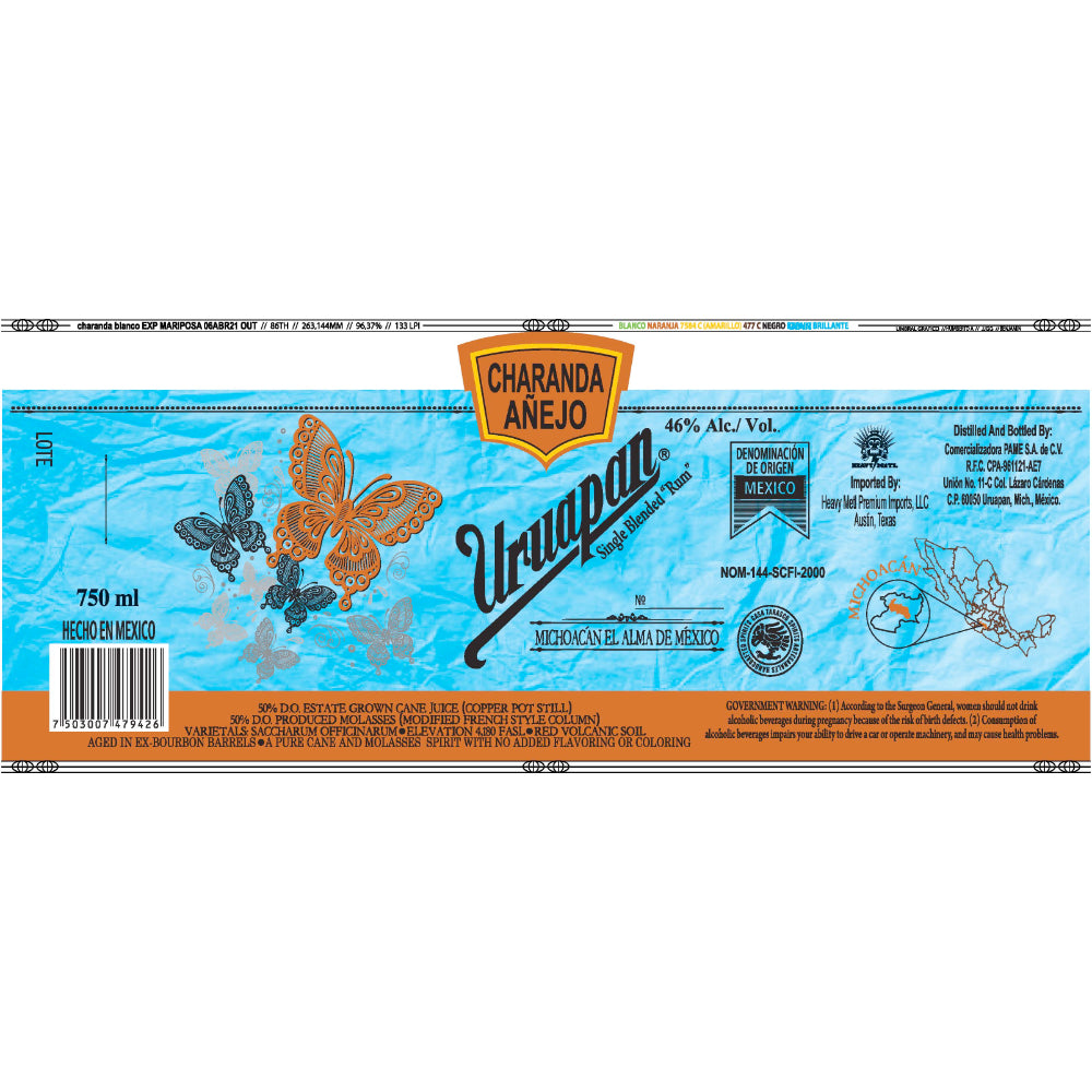 Charanda Uruapan Añejo Rum 1L – Liquor Royale