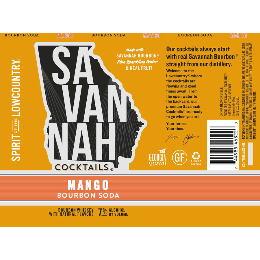 Savannah Cocktails Mango Bourbon Soda – Liquor Royale